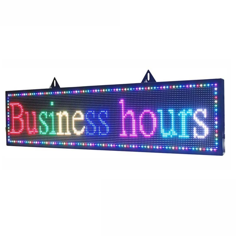 32*128cm Iklan Papan Tanda Layar LED PSE Programmable LED Signs Indoor
